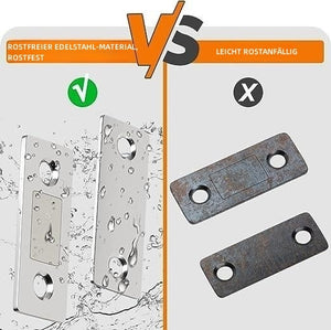 InvisiLock™ | Ultradünne Unsichtbare Schranktürmagnete (4er-Satz) – Sundas