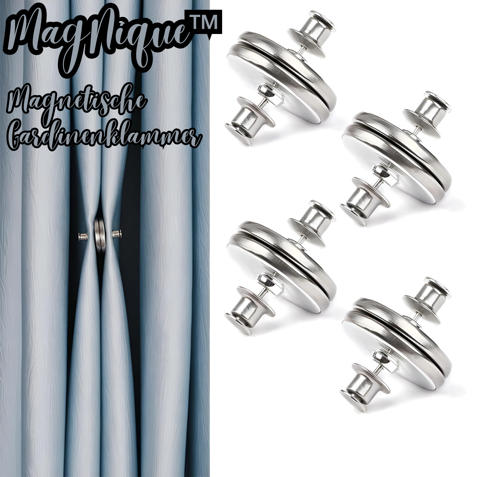 MagNique™ - Magnetische Gardinenklammer (5+5 GRATIS) – Sundas