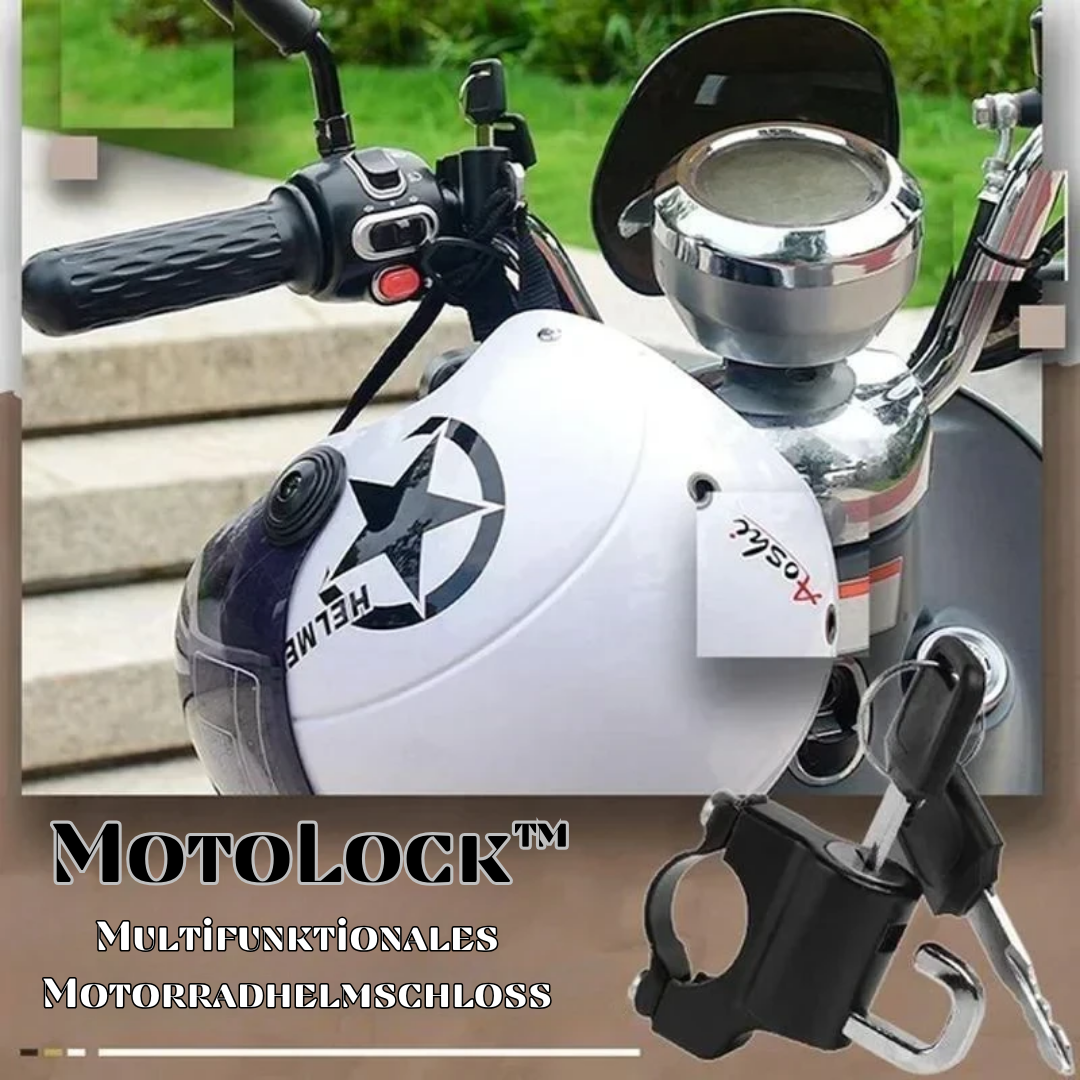 MotoLock™ Multifunktionales Motorradhelmschloss (1+1 GRATIS) – Sundas